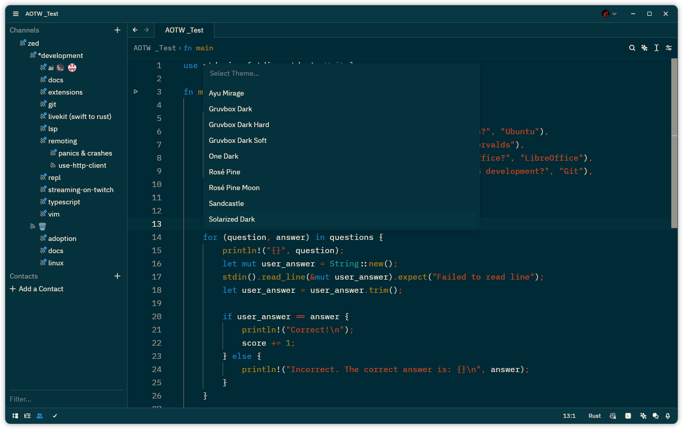 Zed A Next Gen Rust Based Open Source Code Editor With Ai