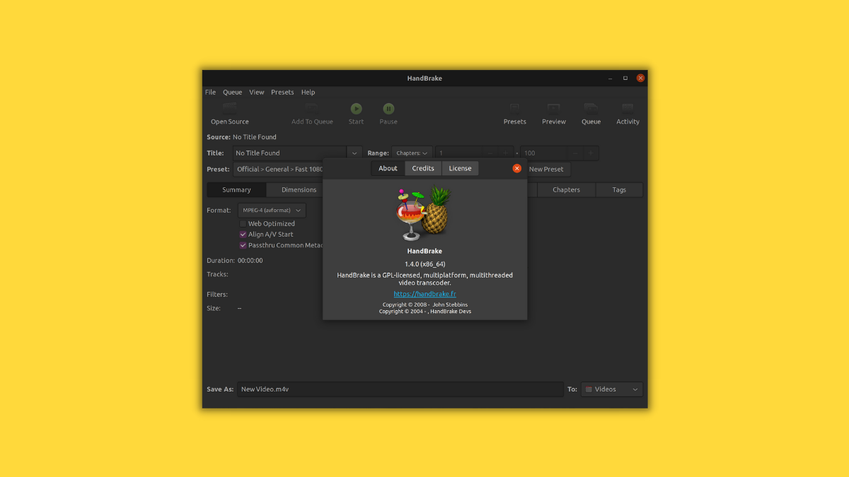 Open Source Video Transcoder Handbrake Releases Version 140 Supports 10 And 12 Bit Encoding Now 
