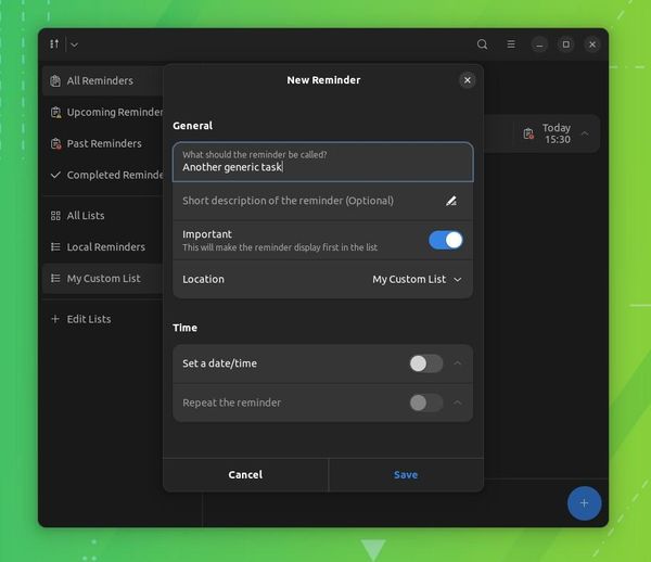 Reminders A Nifty Open Source Linux App To Help You Get Things Done