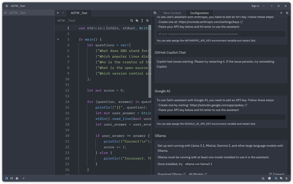 Zed: A Next-Gen Rust-Based Open Source Code Editor With AI Zed: A Next-Gen Rust-Based Open Source Code Editor With AI