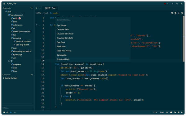 Zed A Next Gen Rust Based Open Source Code Editor With Ai 1899